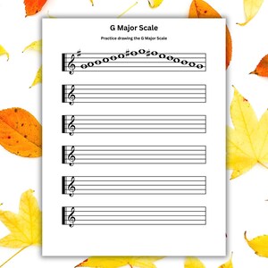 Printable Music Scale Practice Sheet Music Teacher Resources for Music ...