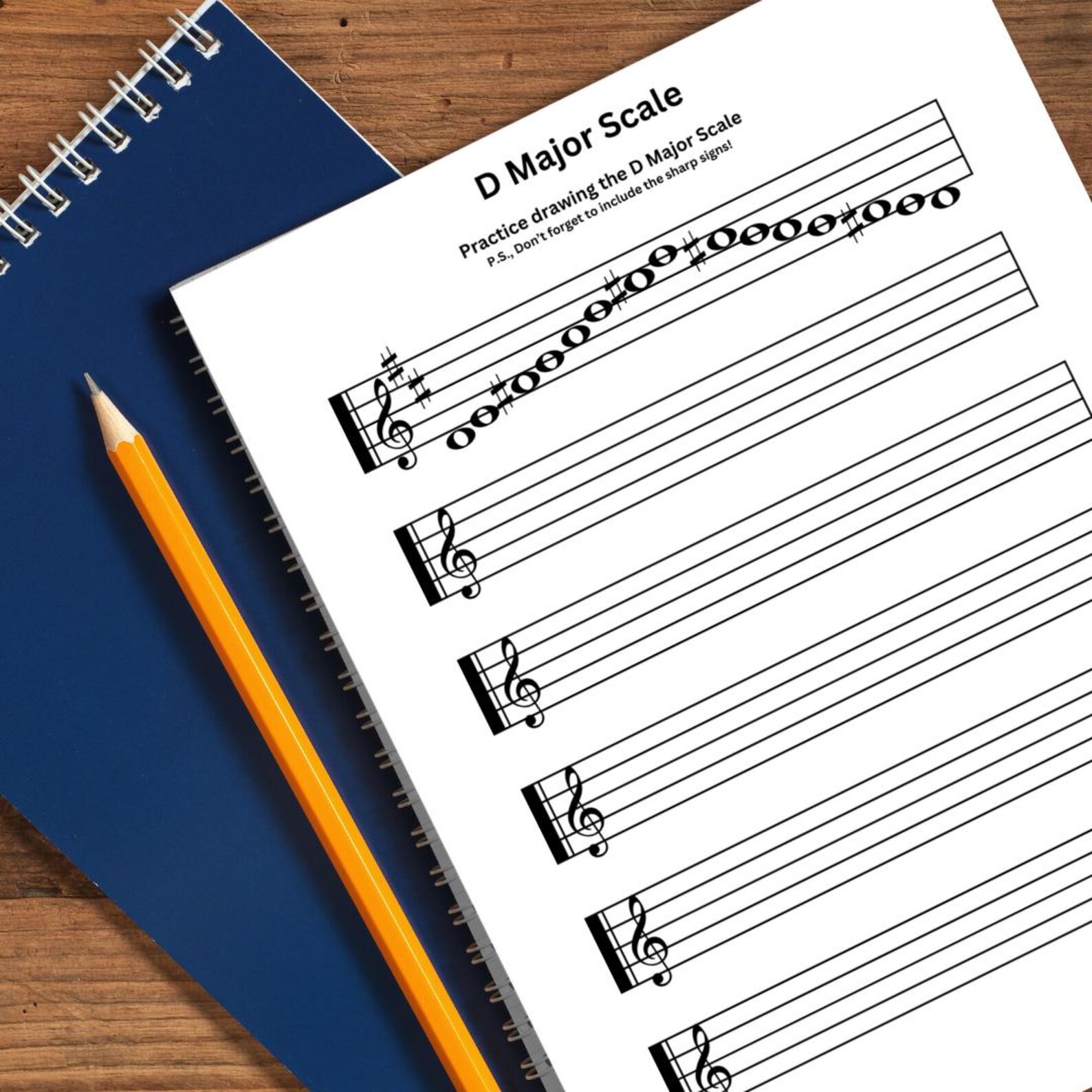 Printable Music Scale Practice Sheet for Beginning Piano Students - Etsy