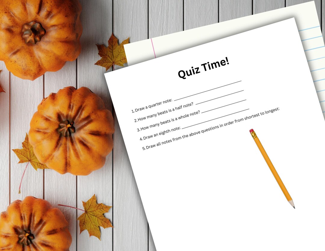 Printable Quiz on Notes for Music Students Resources for Teachers ...