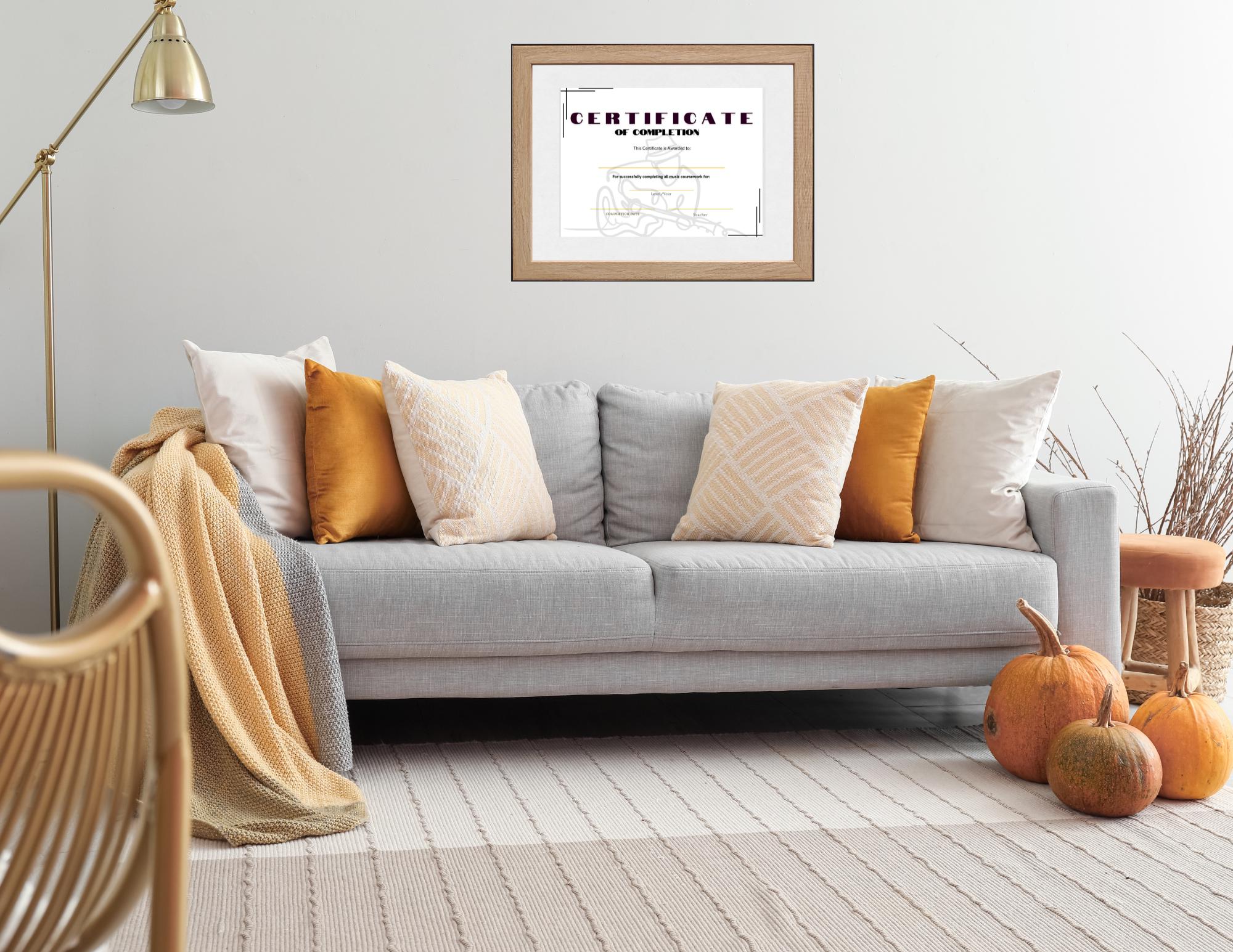 Printable Guitar Completion Certificate: Music Student Gift (PDF) - Etsy