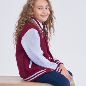 Personalized Varsity Jacket, Custom Name & Initials for Kids, Boys ...