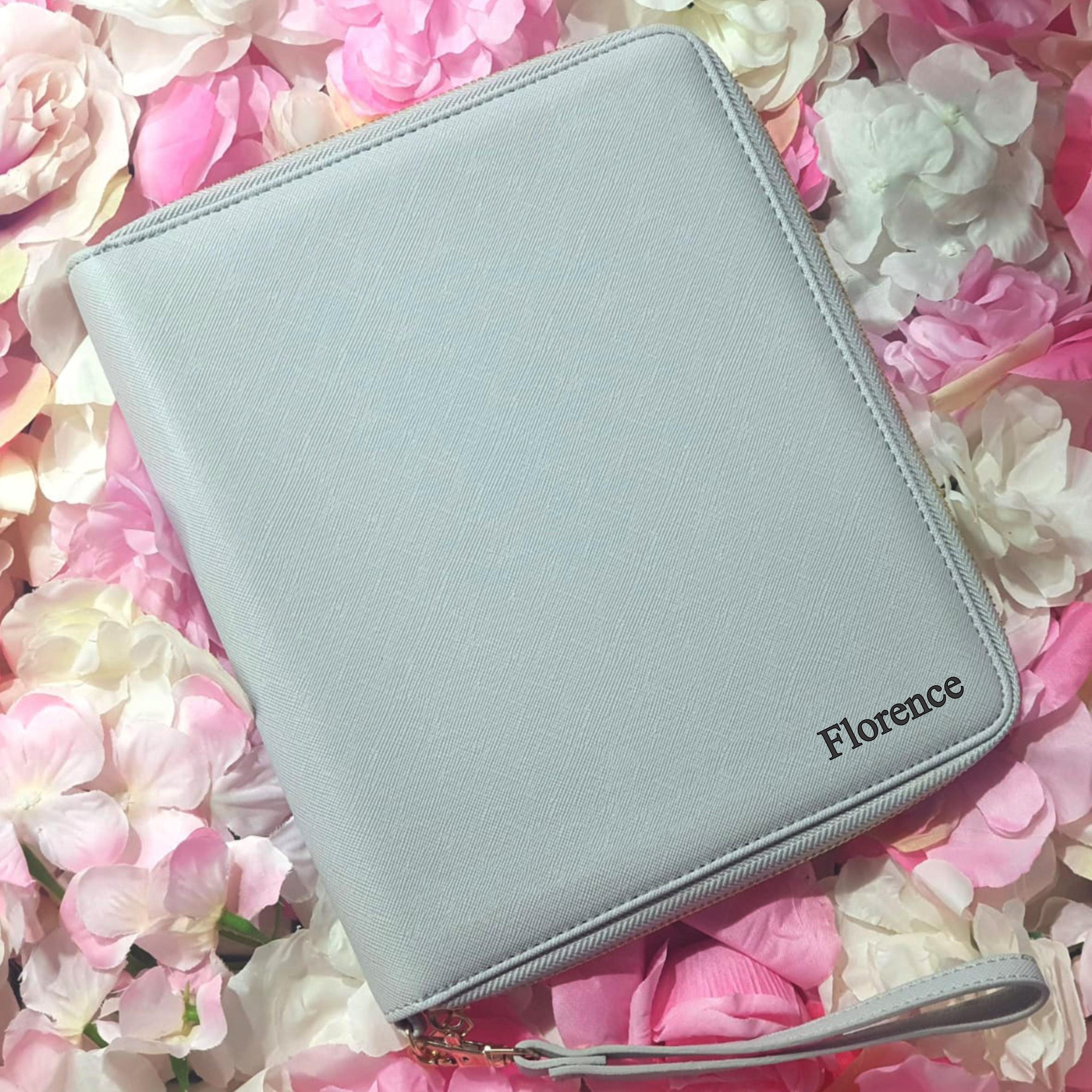 Custom Leather Travel Document Holder, Personalised Name & Initial ...