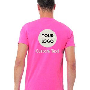 PRINTED - Custom Logo Shirts for Men - Personalized Gift - Men's Vneck ...