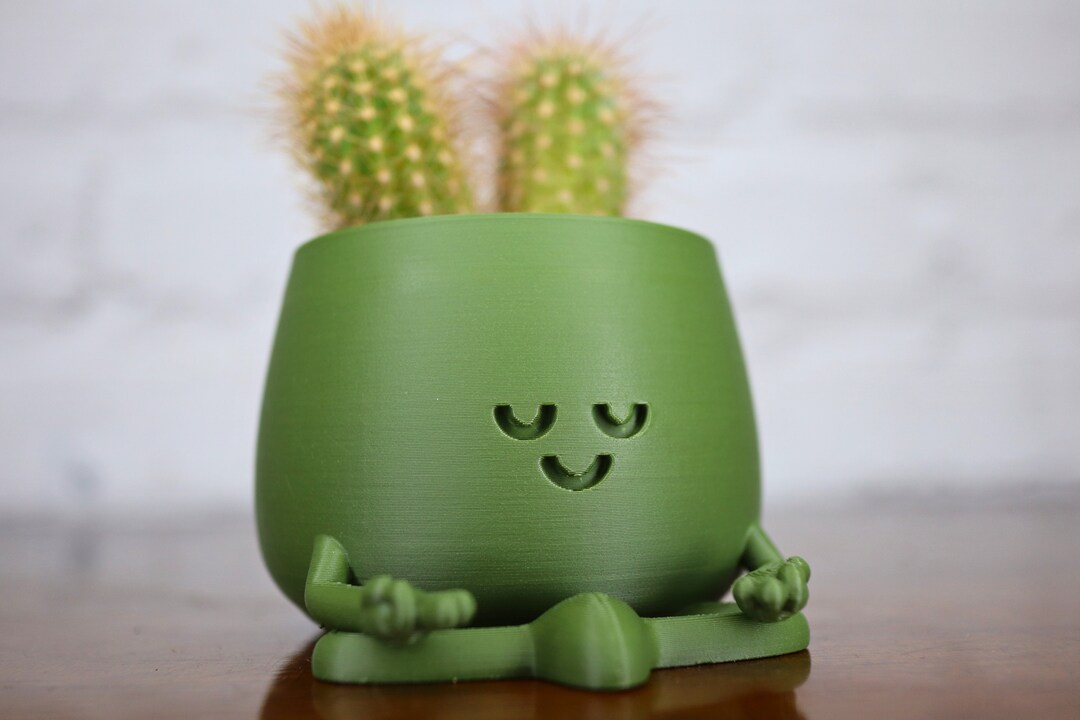 Official Happy Face Planter - Zen Buddy - Peaceful Relaxing Plant Pot ...