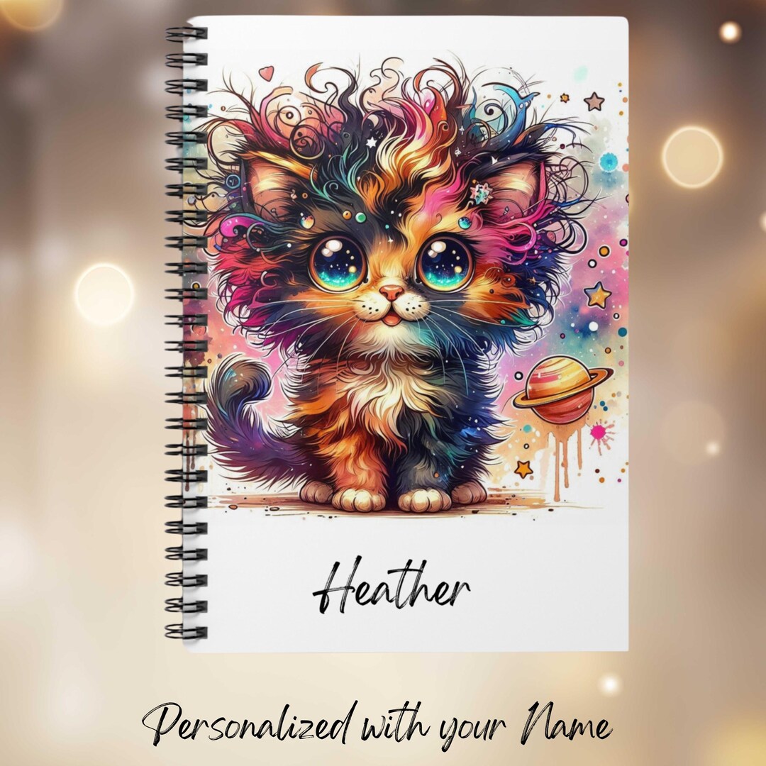 Cute Cat Kids Journal, Adorable Kitten Notebook, Cat Lover Gift ...