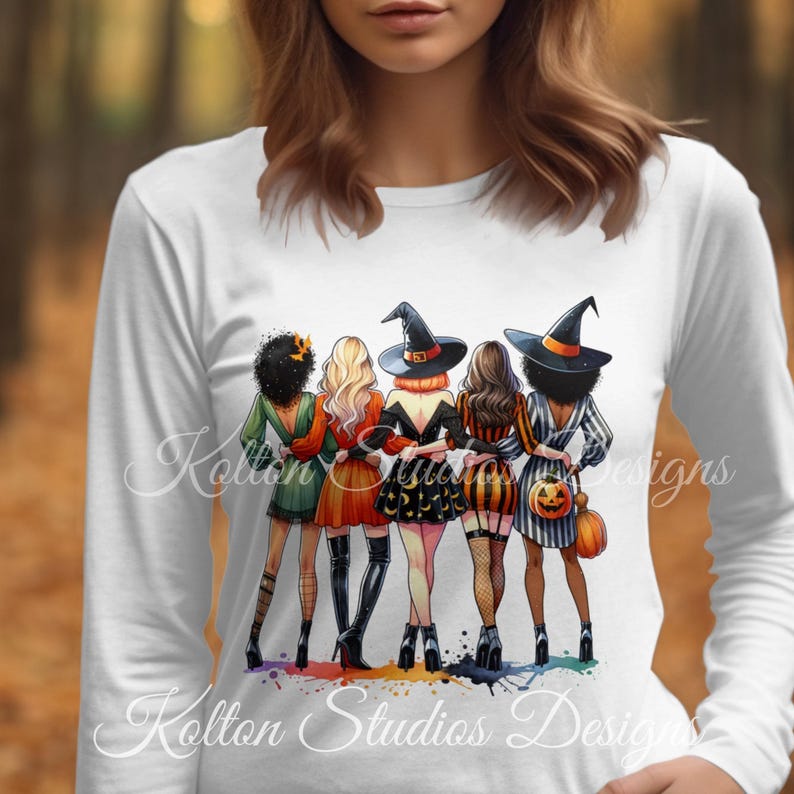 Whimsical Witch Squad, Enchanting Friends Pumpkin and Magic Vibes ...