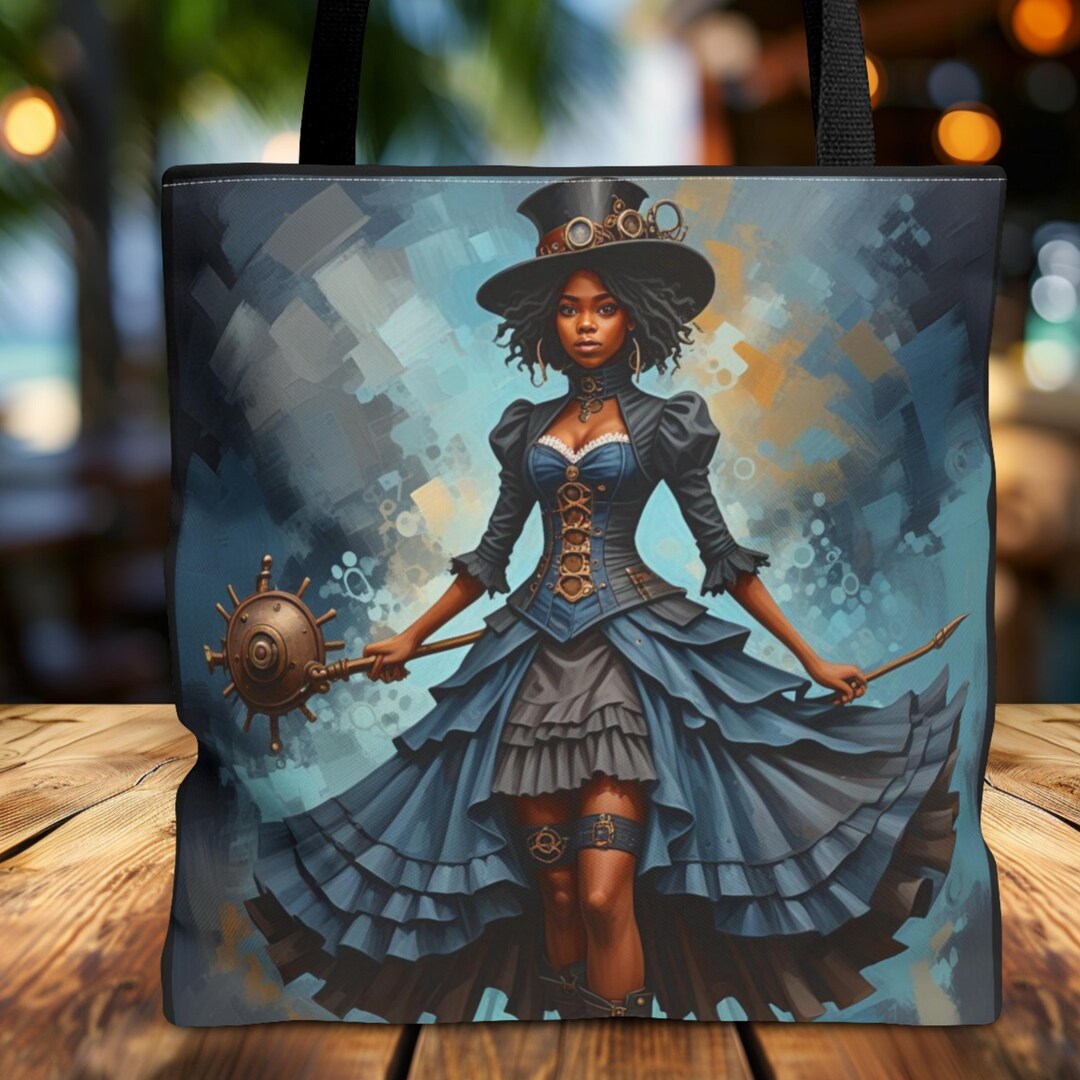 Stunning African American Steampunk Warrior Art, Victorian Steampunk ...