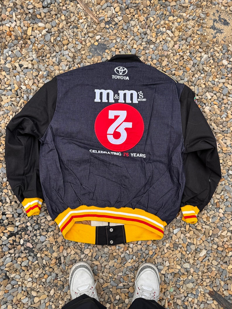 Vintage Style M&M Racing Team Nascar Embroidery Jacket Large - Etsy