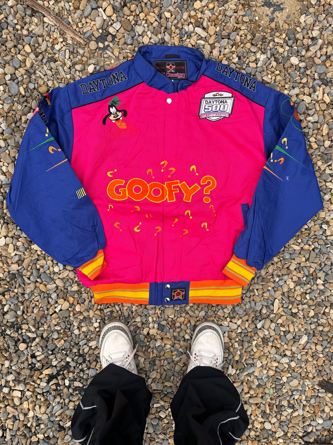Vintage Style GOOFY Racing Team Nascar Embroidery Jacket Large - Etsy