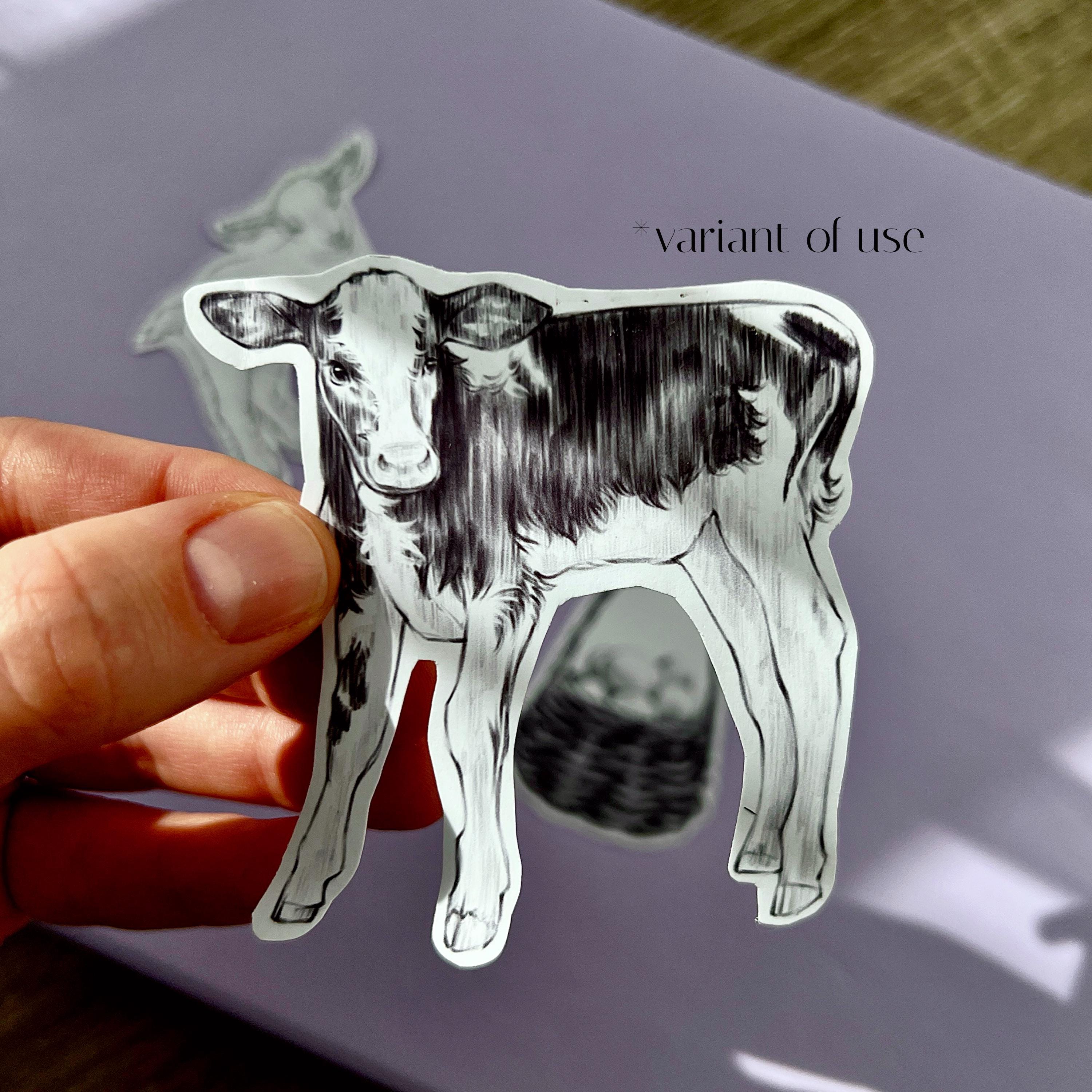 Cow Animal Illustration Bundle Goose Rabbit Goat Pig Chicken Farm Peak ...