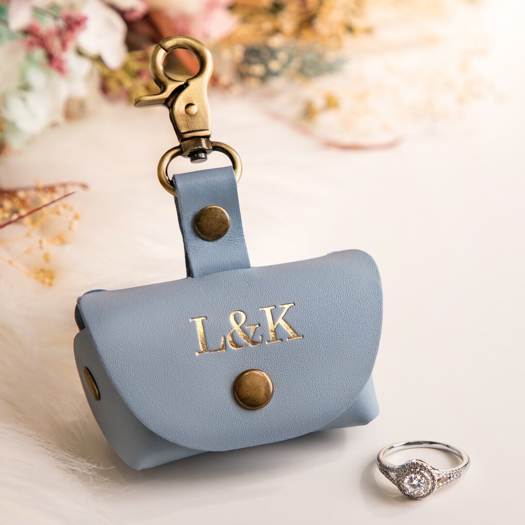 Personalized Christmas Gift, Custom Leather Dog Ring Box for Wedding ...