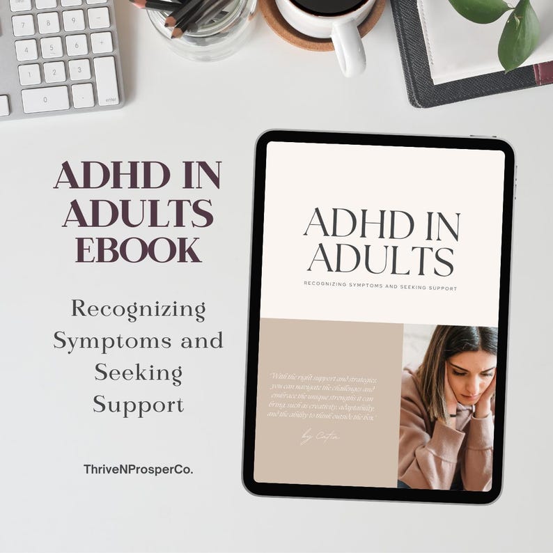 ADHD in Adults - Recognizing Symptoms and Seeking Support - Etsy