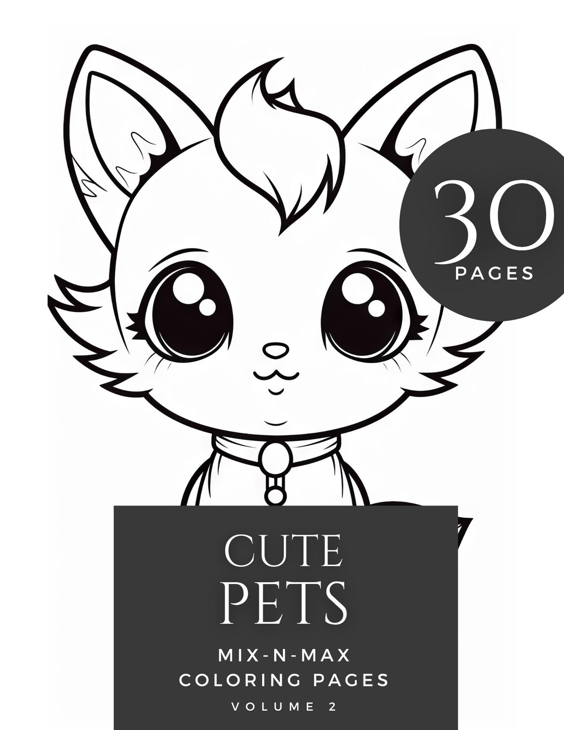 Cute Pets Mix N Match Coloring Pages Vol. 2 - Etsy