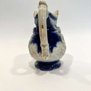 Vintage Italian Cherub Porcelain Pitcher | 3D Angel Design, Gold Trim ...