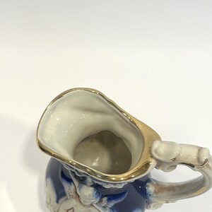 Vintage Italian Cherub Porcelain Pitcher | 3D Angel Design, Gold Trim ...