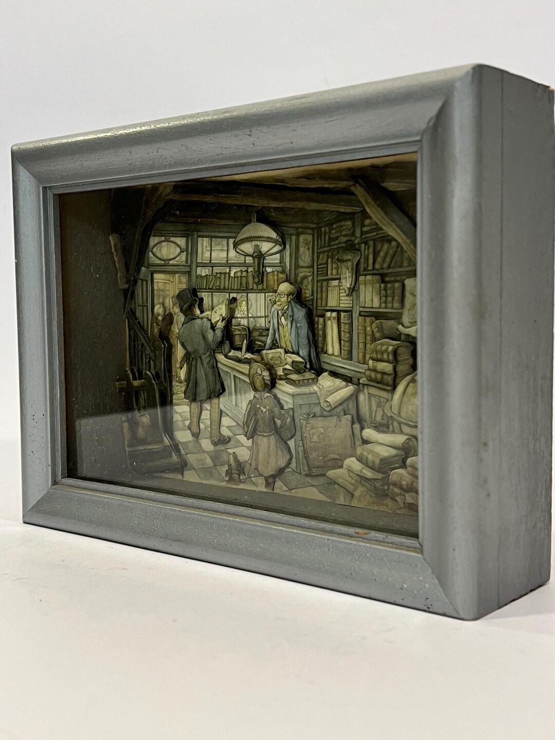 Anton Pieck 3D Shadow Box | Vintage Bookstore Art | Collectible Decor ...