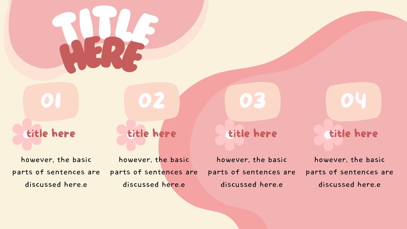 Cute Soft Pink Powerpoint Template, Kawai Design Canva Slides, Simple ...