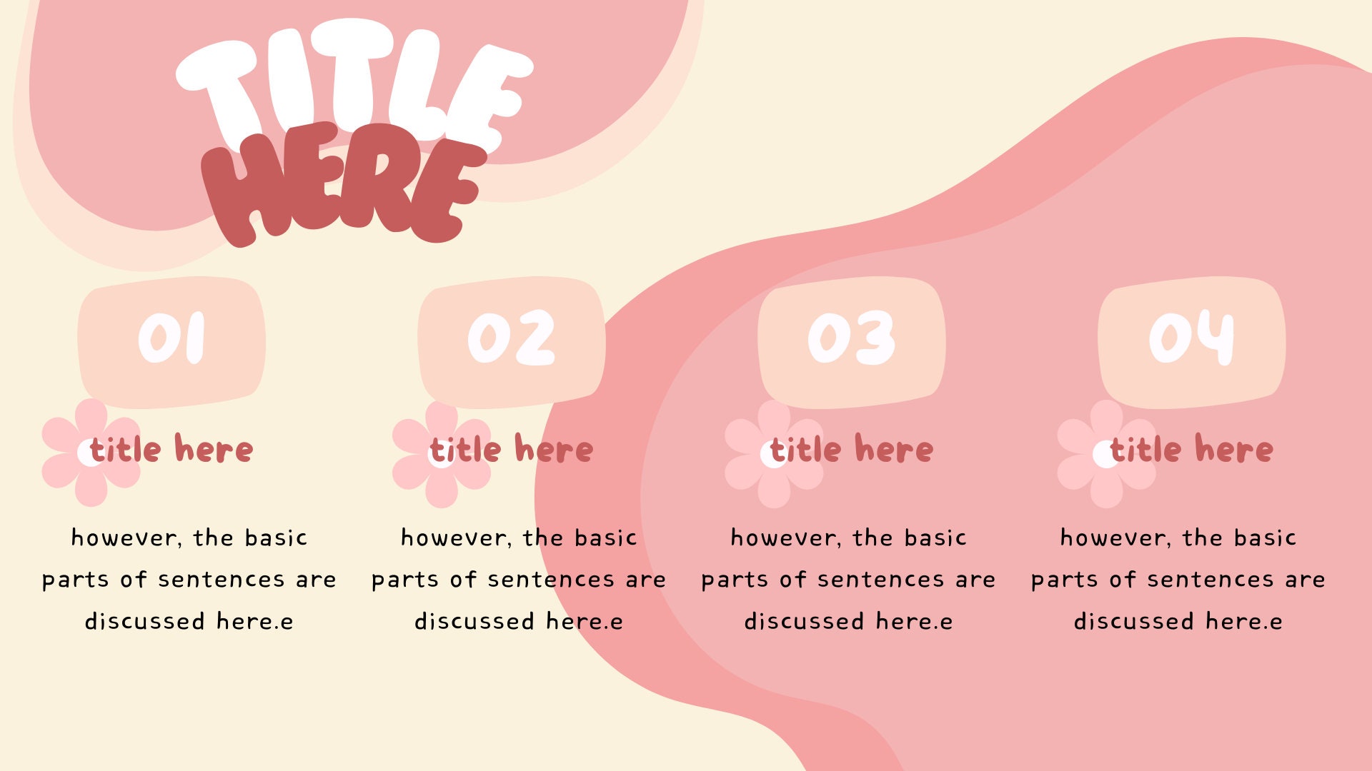 Cute Soft Pink Powerpoint Template, Kawai Design Canva Slides, Simple ...