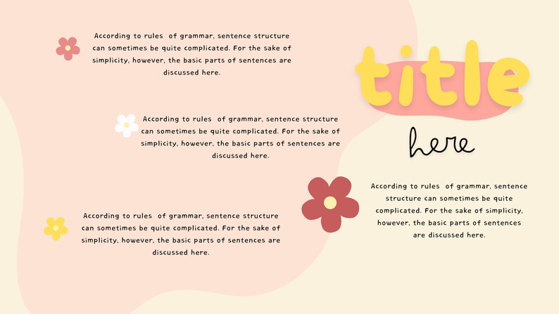 Cute Soft Pink Powerpoint Template, Kawai Design Canva Slides, Simple ...