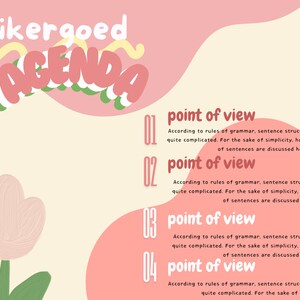 Cute Soft Pink Powerpoint Template, Kawai Design Canva Slides, Simple ...