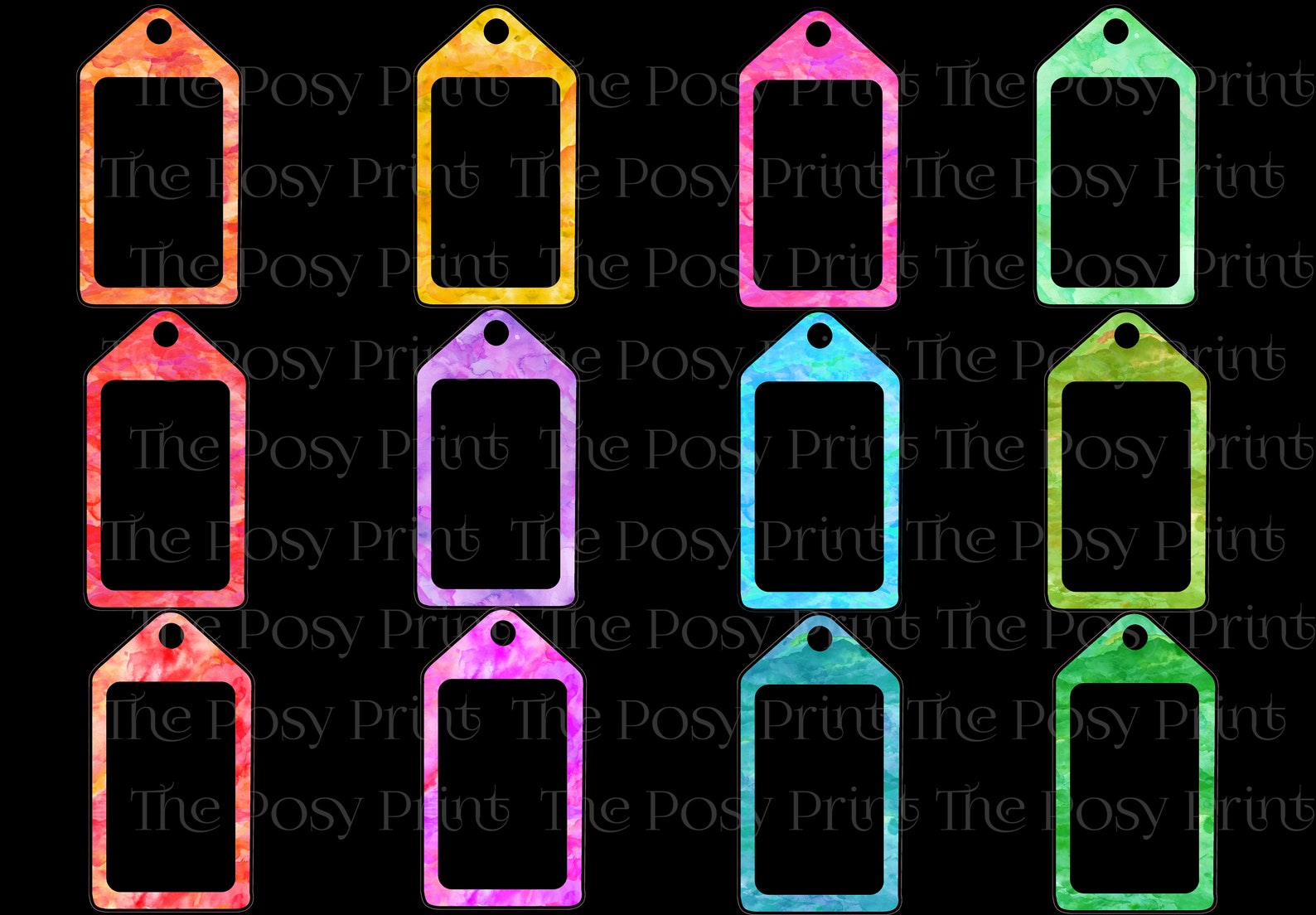 Tag Clipart Hang Tags Watercolor Tags Printable Clip Art - Etsy