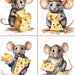 Mouse and Cheese, Printable Download, 8x10 Digital Printing, Cards ...