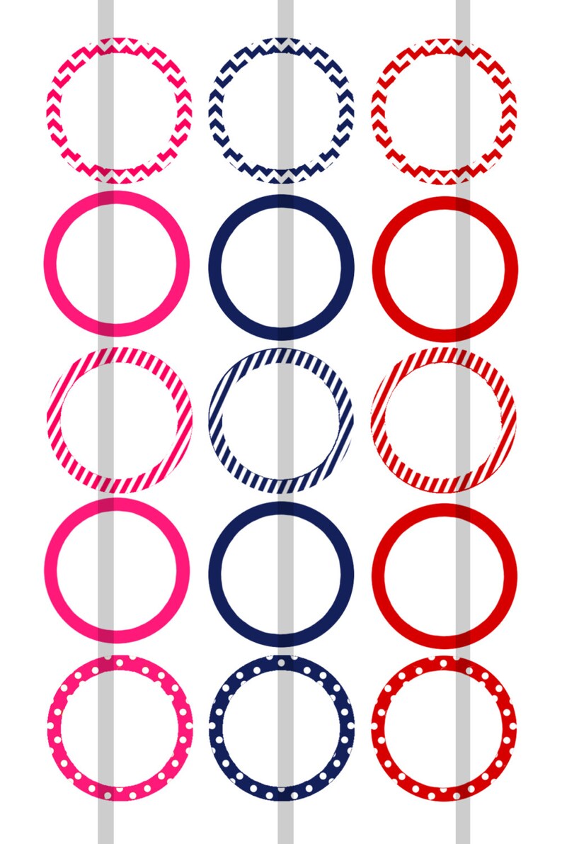 Editable Chevron Collage Sheet Stripes & Polka Dots - Etsy