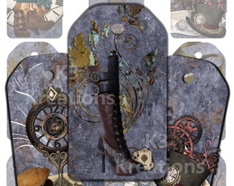 Steampunk Gift Tag | Etsy