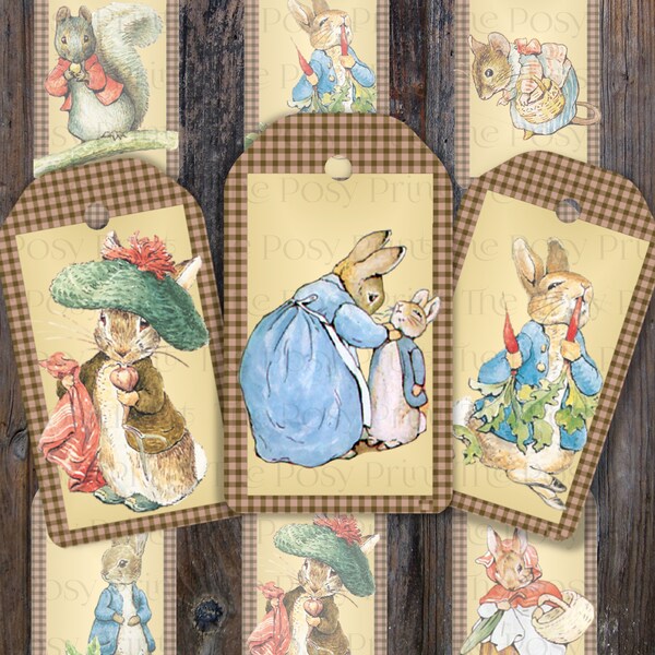 Peter Rabbit Tags - Etsy