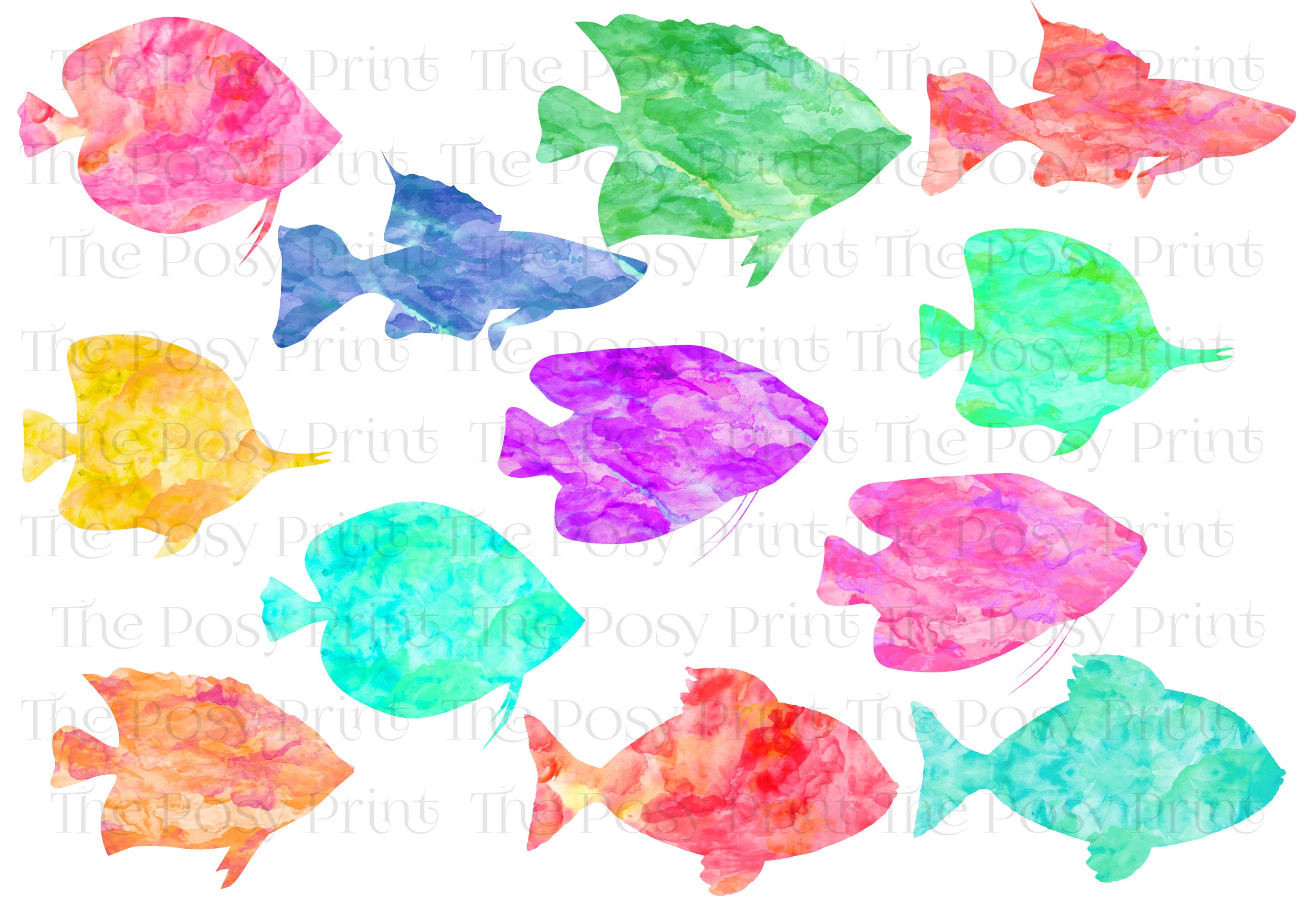 Free Fish Clipart To Color