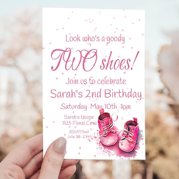 Shoe Invitations - Etsy