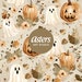 Boho Halloween Seamless Pattern, Boho Pattern, Halloween Pumpkin ...