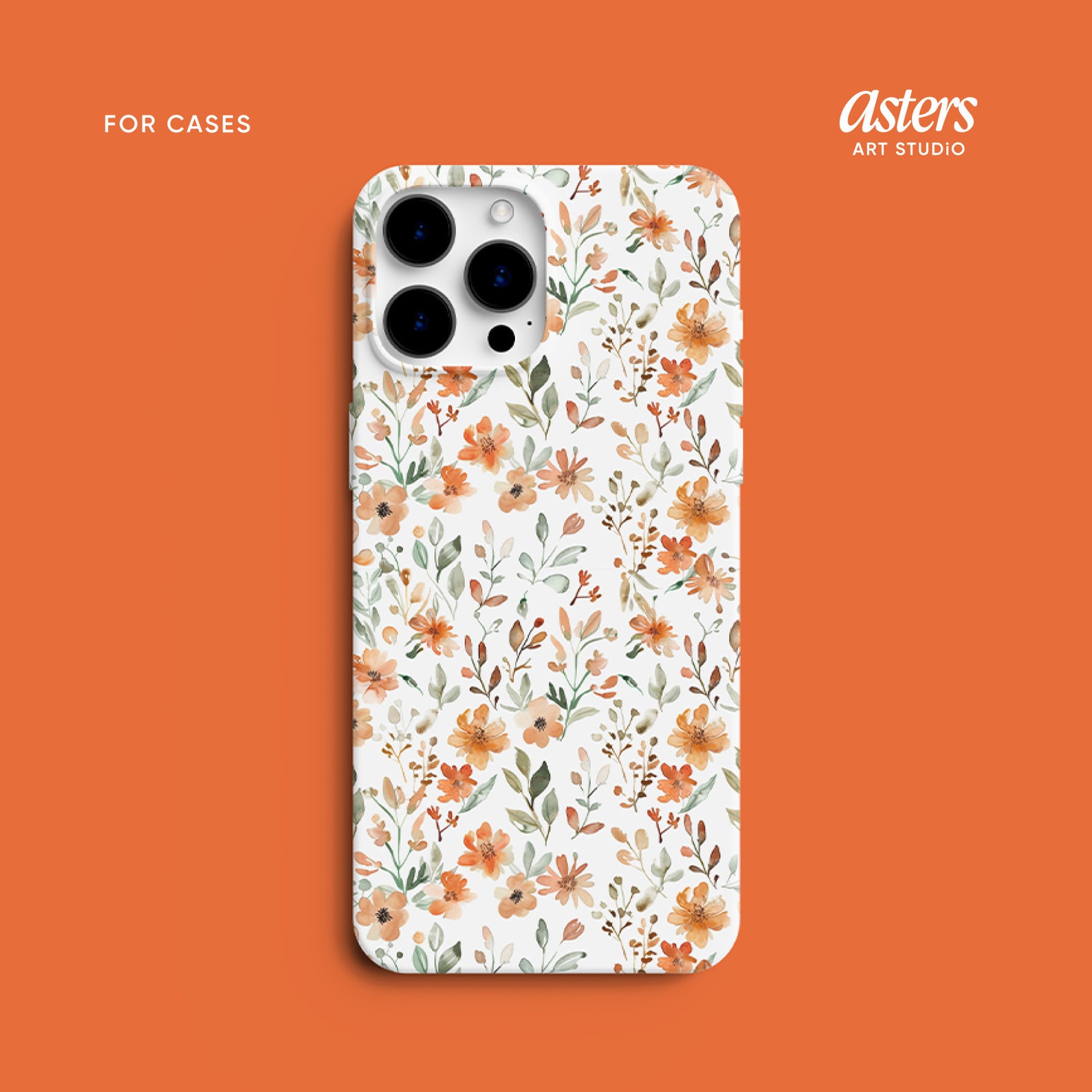 Fall Ditsy Floral Pattern Fall Floral Seamless Print Autumn Digital ...