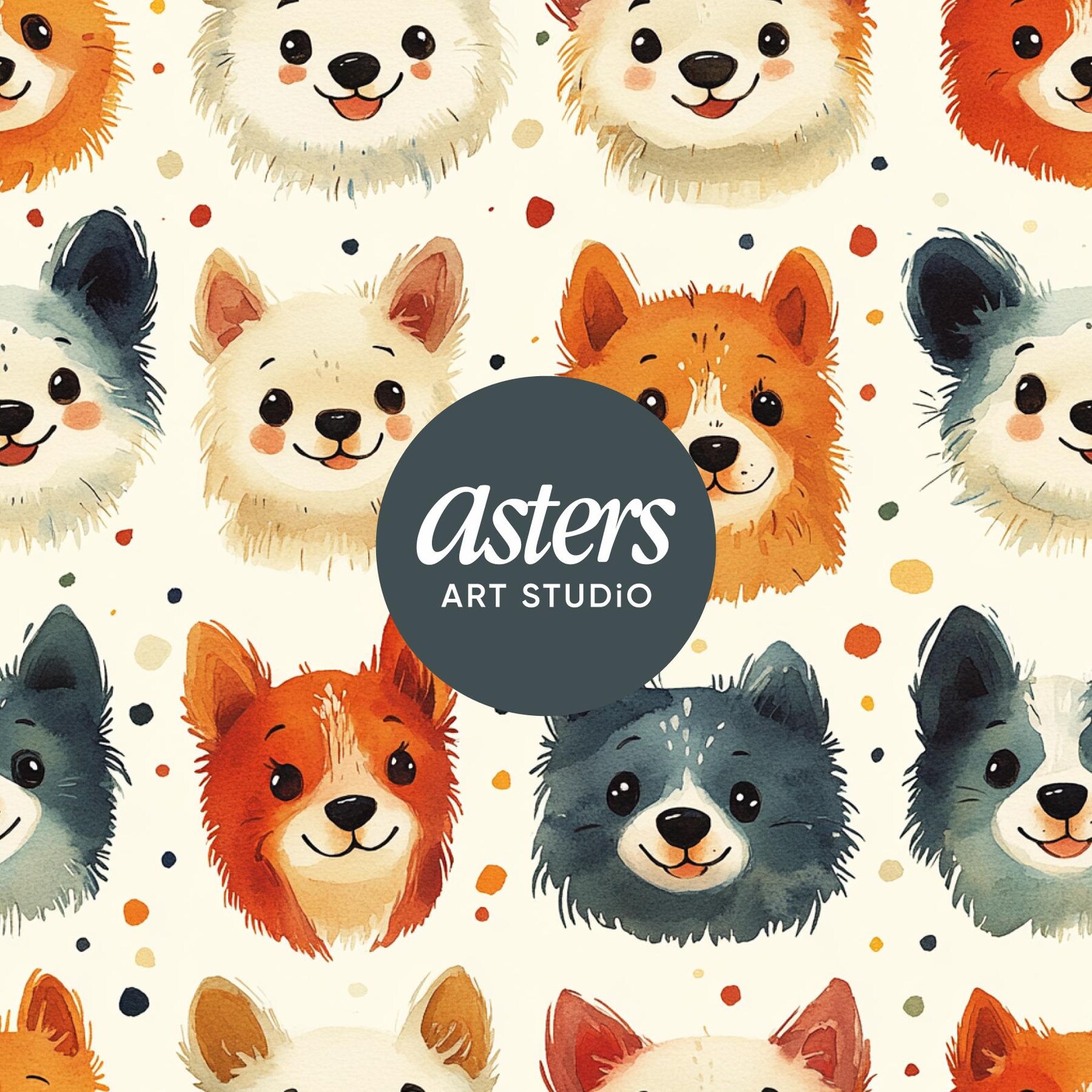 Cute Dogs Pattern, Seamless Patterns, Quirky Dogs, Dogs Background ...
