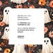 Halloween Ghost Floral Seamless Pattern, Spooky Cute Autumn Digital ...