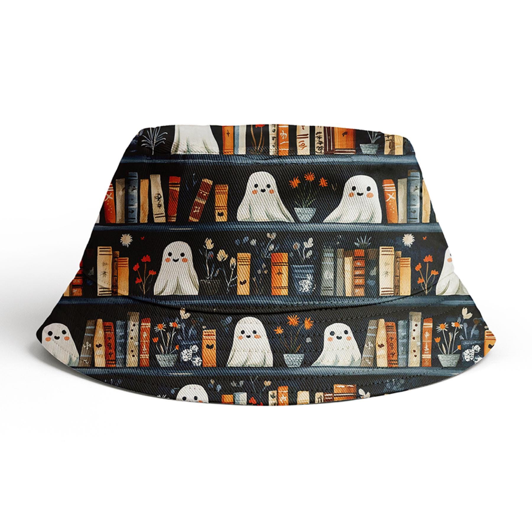 Ghost Book Seamless Pattern Bookish Ghost Digital Paper Book Lover ...