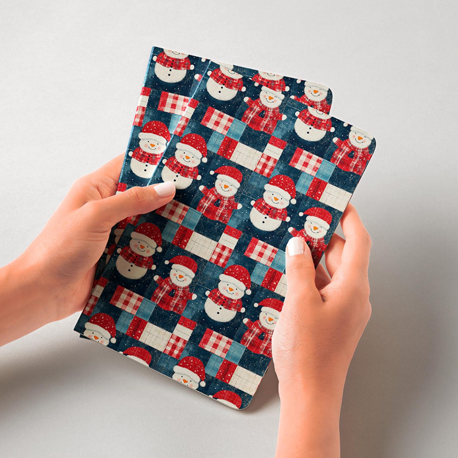 Snowman Digital Paper Christmas Snowman Seamless Pattern Winter Snowman ...