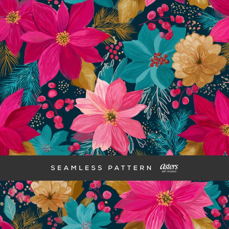 Wallpaper Pink Gold Teal - Etsy