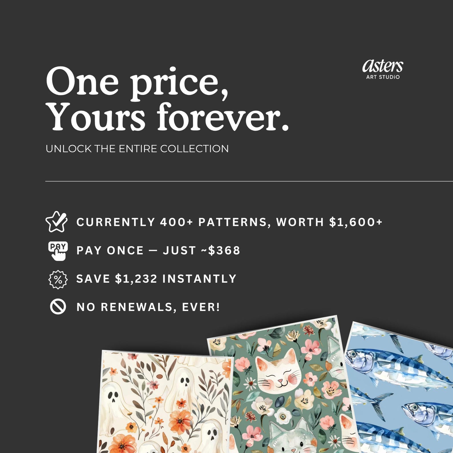 Seamless Patterns Whole Shop Access, Commercial Use (digital Download ...