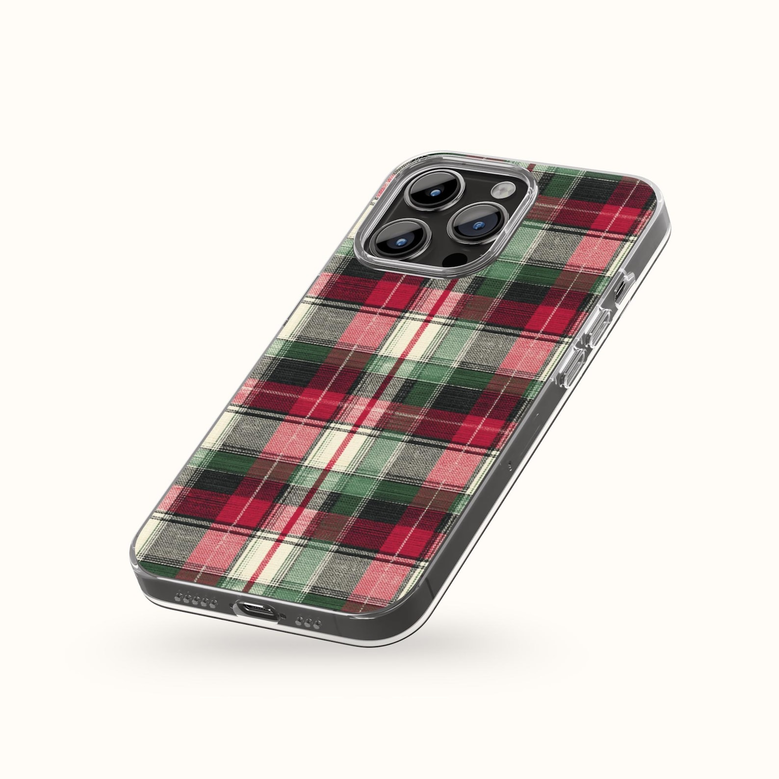 Christmas Plaid Seamless Pattern Red and Green Tartan Digital Paper ...