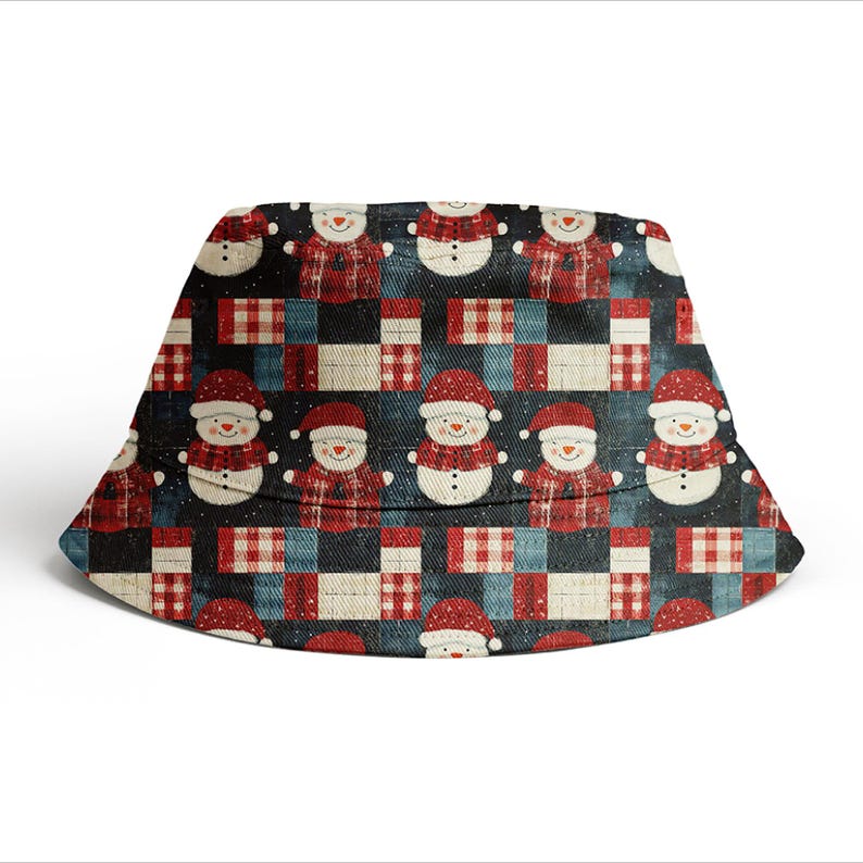 Snowman Digital Paper Christmas Snowman Seamless Pattern Winter Snowman ...