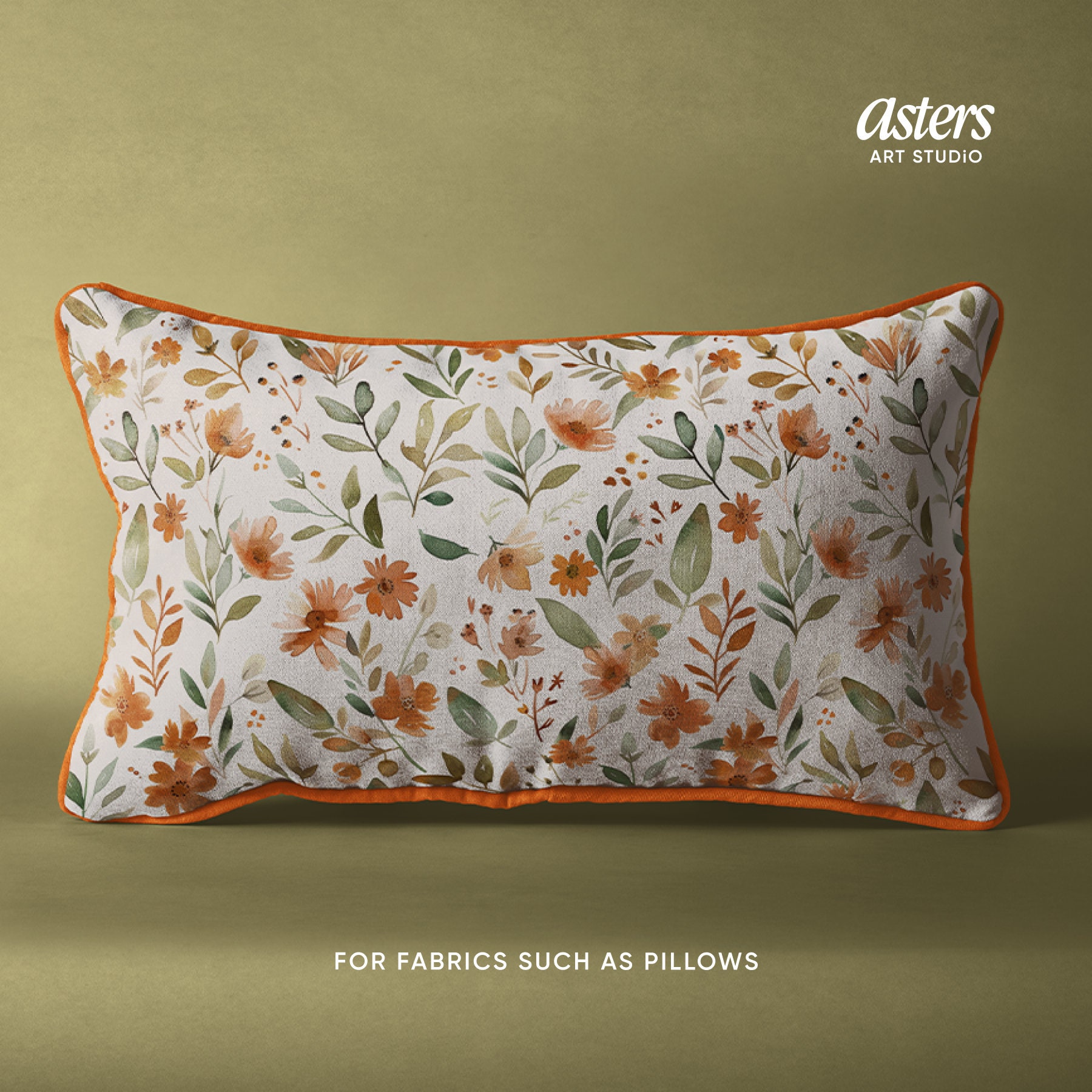 Fall Ditsy Floral Pattern Fall Floral Seamless Print Autumn Digital ...