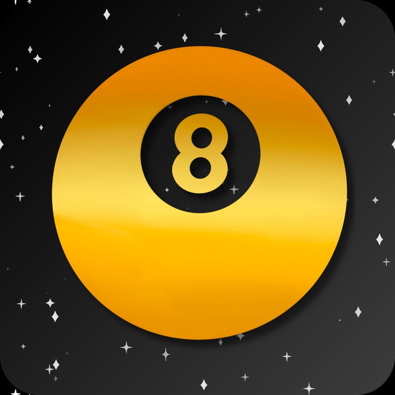 8 Ball 18k Gold Tooth Charm - Etsy