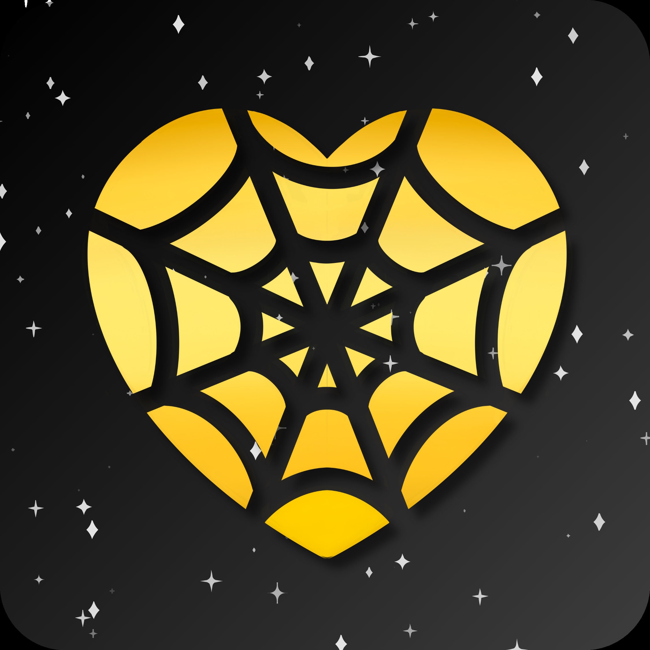 Webbed Heart 18k Gold Tooth Charm - Etsy