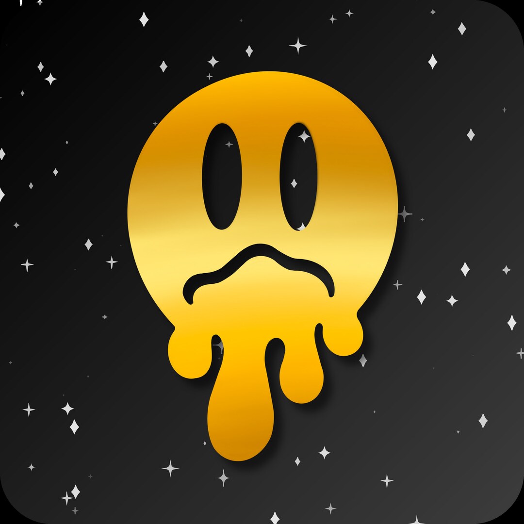 Sad Drip Smiley 18k Gold Tooth Charm - Etsy