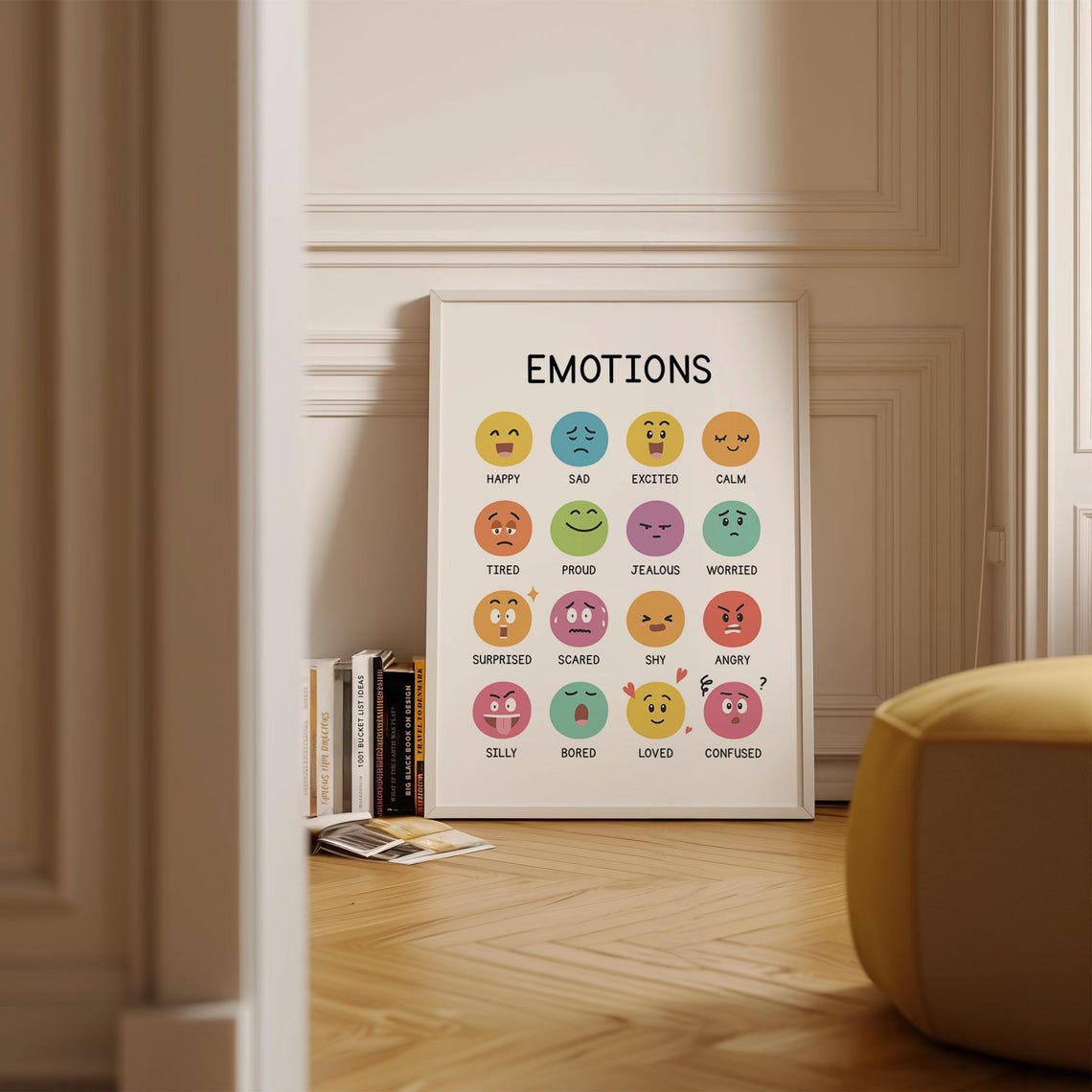 Calm Corner Emotions Poster, Feelings Chart for Kids, Emotional ...