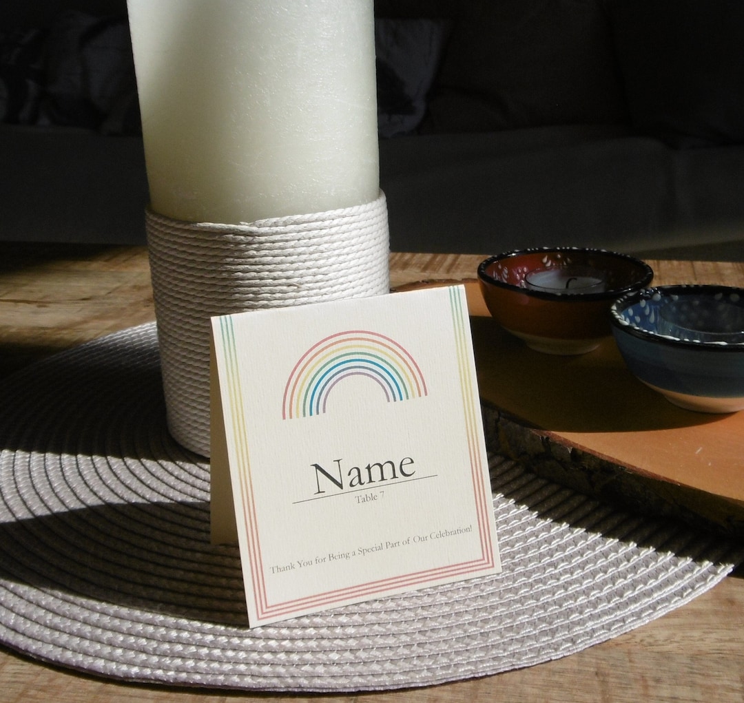 Customizable Pride Name Cards Perfect for Any LGBTQ Event - Etsy