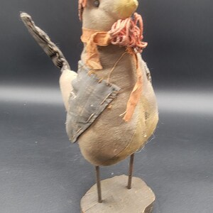 Vintage 1990s Primitive Chicken Figurine Stuffed Cloth - 6" - August ...