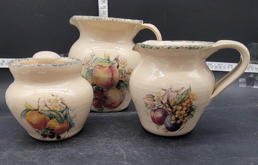 Vintage Set of Three Casey Pottery Made in USA, Marshall TX, Creamer ...