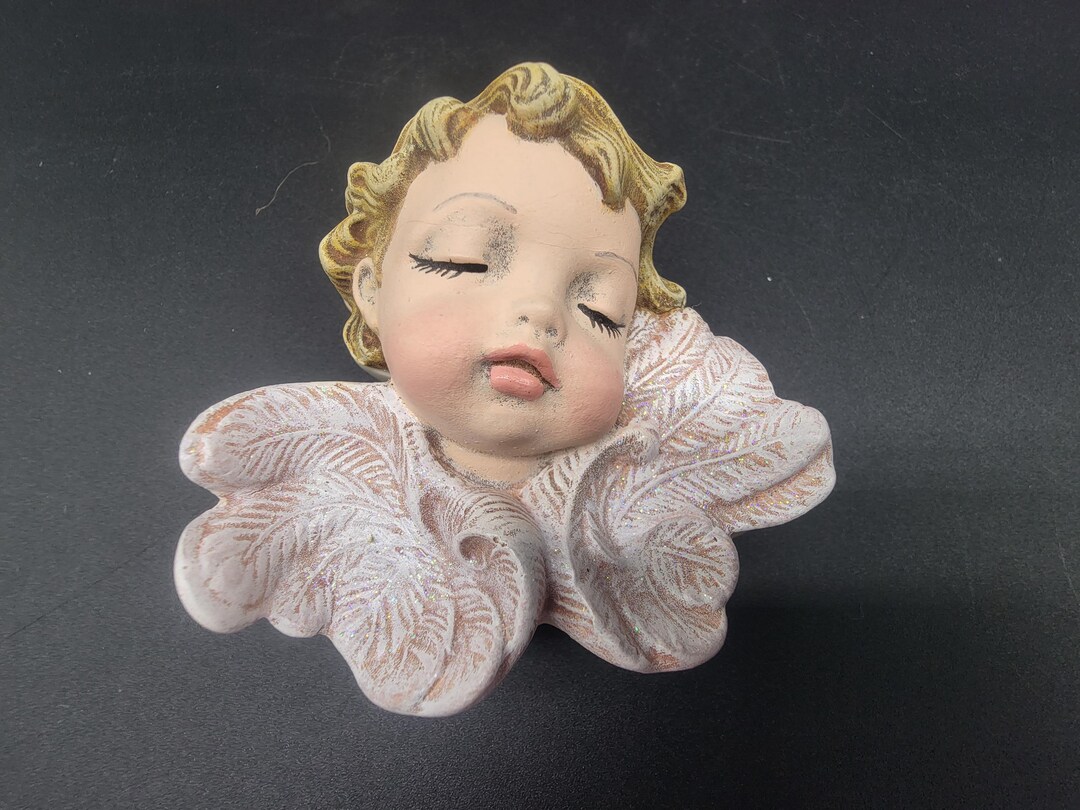 Gorgeously Sweet Vintage Angel Baby Trinket Dish - 3" - Etsy